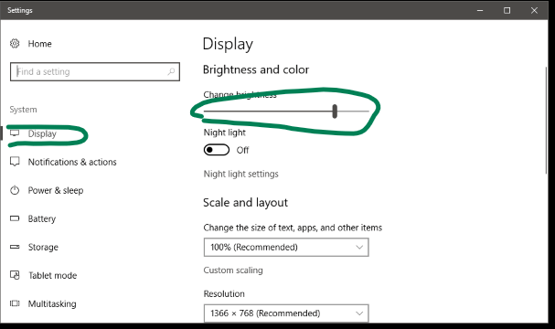 Как понизить и повысить яркость монитора в Windows 10